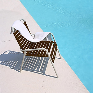 Lumpro Vinyl Straps for Patio Chair Repair Kit 2'' Wide 10 Ft Long Replacement Straps + 20 Free Rivets for Outdoor Lawn Furniture Chaise Lounge Repair (Brown)