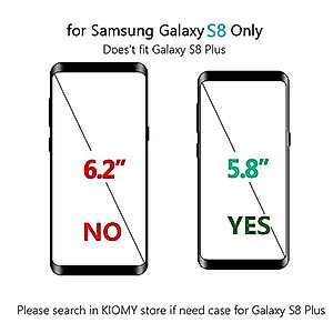 Galaxy S8 Case Crystal Clear Shockproof Bumper Protective Cell Phone Case for Samsung Galaxy S8 5.8 Inch Transparent Pure TPU Back Covers for Men Women Boys Girls Flexible Slime Fit Rubber Silicone