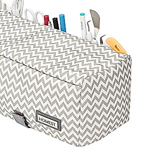 HOMEST Dust Cover with Back Pockets Compatible with Cricut Explore Air 2 and Cricut Explore Air, Ripple (Patent Design)