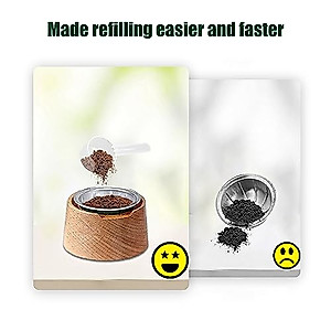 Velocvil Aluminum Foil Lids Kit for Reusable Nespresso Pods, Aluminum Foil Seals with Holder, Brush and Scoop for refillable Nespresso Capsules VertuoLine Coffee Pods