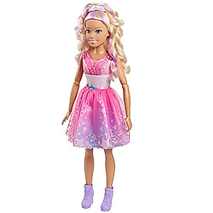 Barbie 28-Inch Best Fashion Friend Star Power Doll and Accessories, Blonde Hair, Kids Toys for Ages 3 Up by Just Play