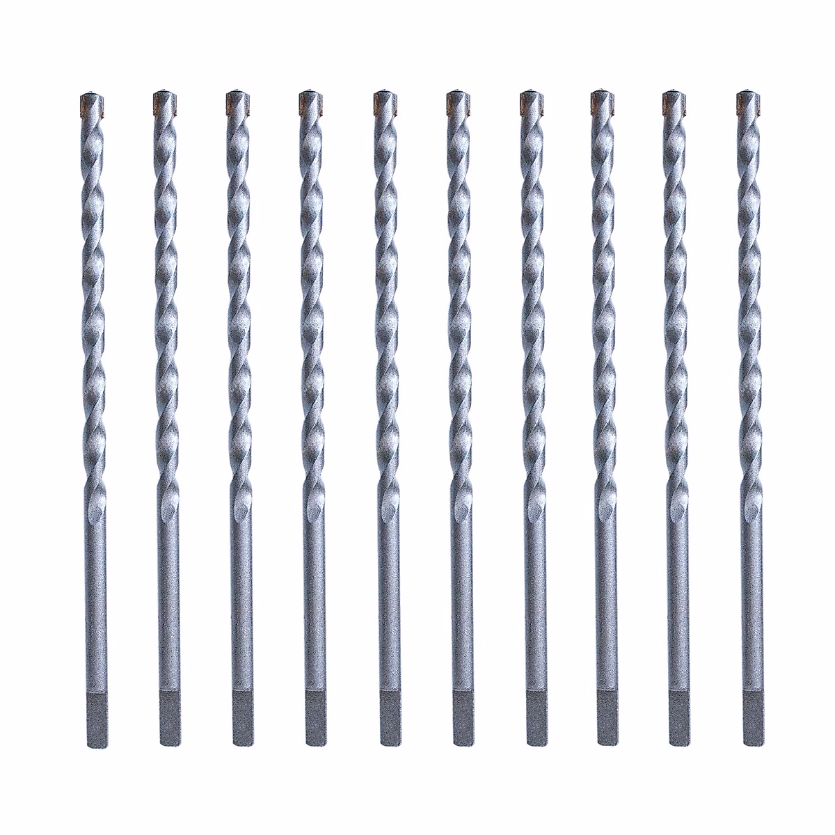 5/32"x5-1/2" 10pcs Carbide Tipped Concrete Masonry Screw Drill Bits