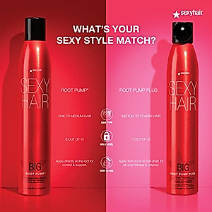 SexyHair Big Root Pump Plus Volumizing Spray Mousse, 10 Oz | Volume with High Hold | Up to 72 Hour Humidity Resistance