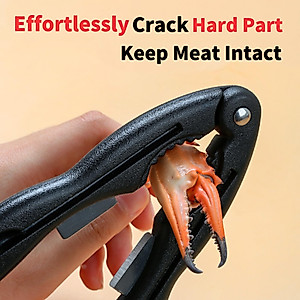 ADORAMBLING 2PCS Crab Crackers and Tools Multifunctional Crab Leg Crackers Efficient Lobster Crackers Sturdy Seafood Crackers and Tools Portable Lobster Crackers and Picks Set Crab Claw Crackers