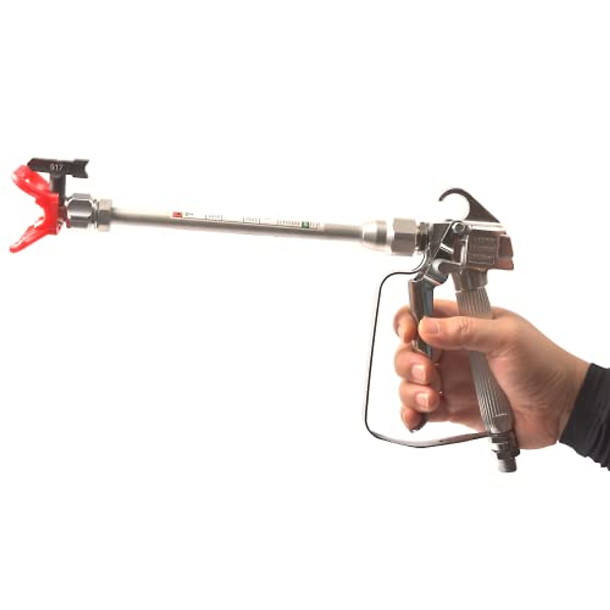 SZWENXIN Airless Paint Spray Gun 3600 PSI 517 TIP with Spray Guide Accessory Tool and 10IN Extension Pole, for Airless Paint Sprayer