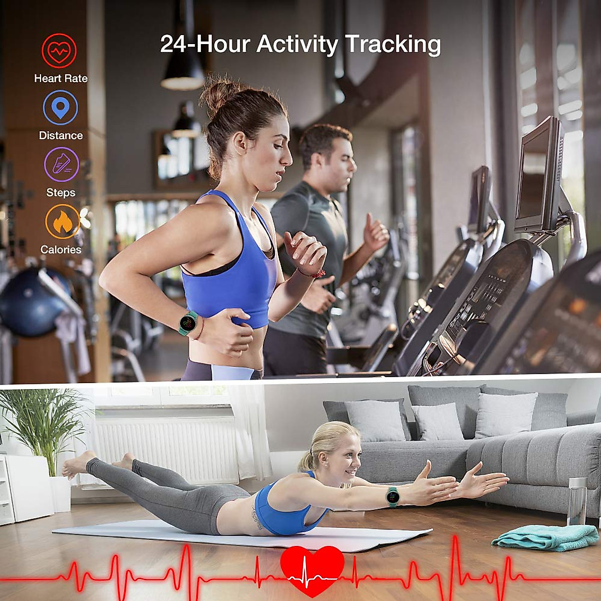 UMIDIGI Smart Watch for Android Phones Compatible with Samsung iPhone, Sleep Tracker Waterproof Smartwatch with Heart Rate Monitor, Fitness Tracker for Women and Men-Uwatch 2S