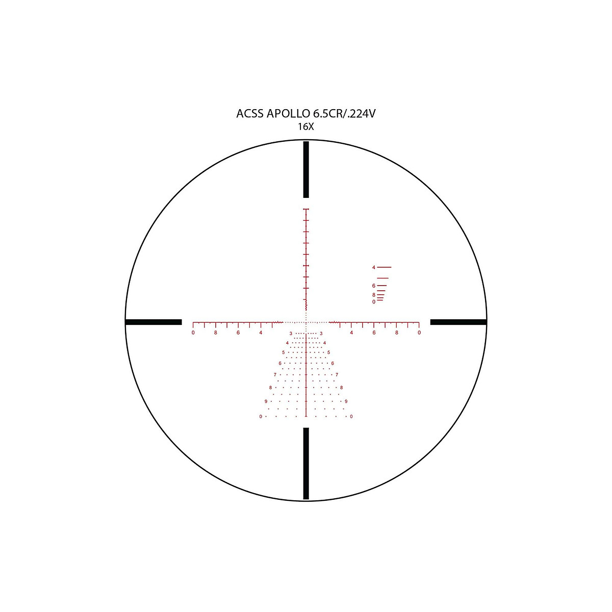 Primary Arms SLX 4-16X44mm FFP Rifle Scope - ACSS-Apollo-6.5CR/.224V Reticle with Deluxe Extended 30mm Scope Mount and Mag-Tight Magnification Lever