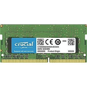 Crucial RAM 8GB DDR4 3200MHz CL22 (or 2933MHz or 2666MHz) Laptop Memory CT8G4SFRA32A