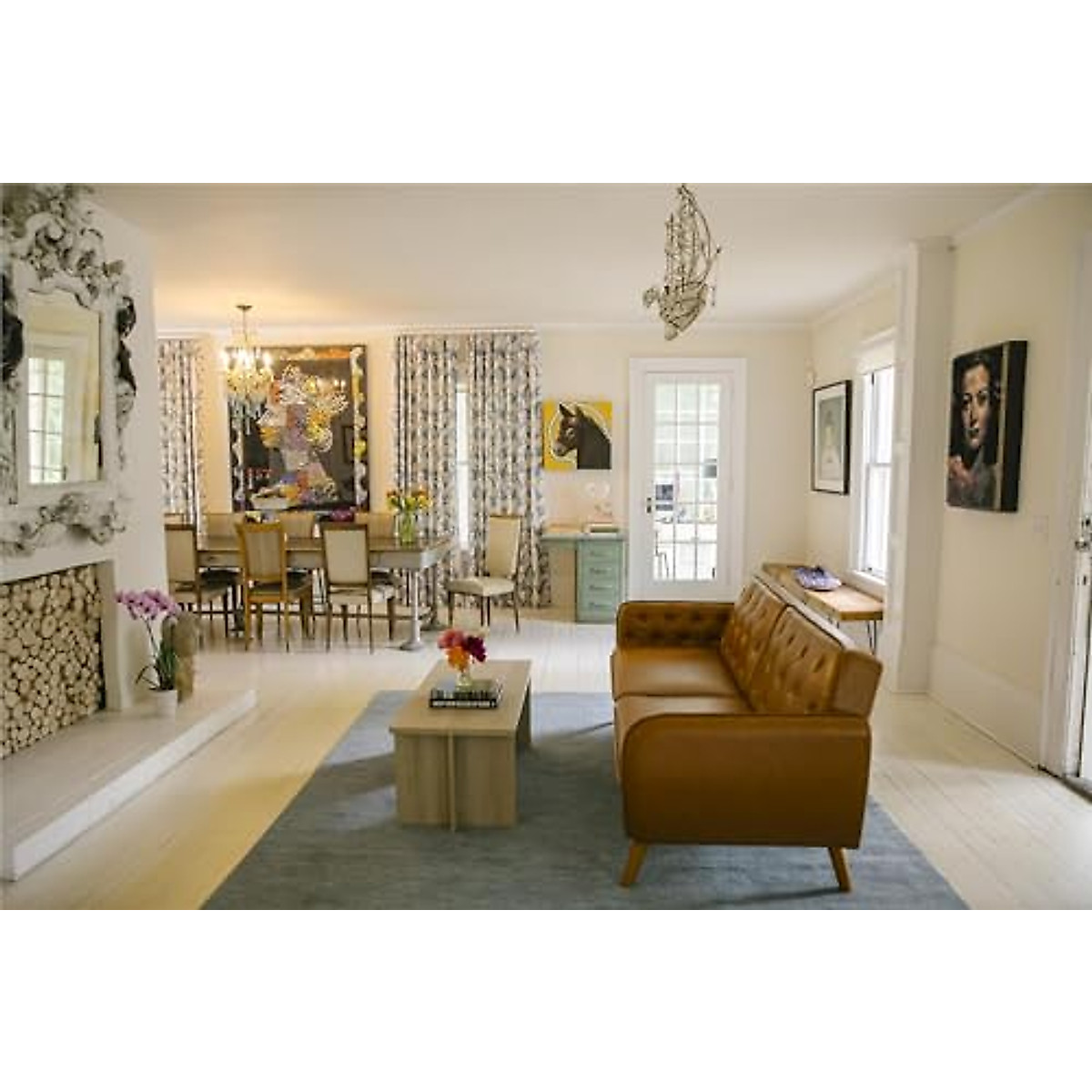 Novogratz Tallulah Memory Foam Futon, Convertible Couch, Camel Faux Leather