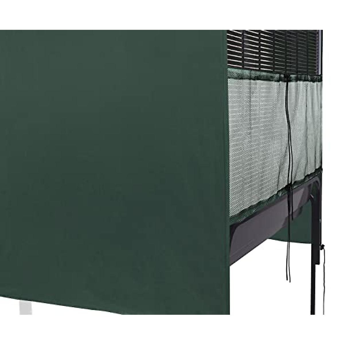 FRANK PRESSIE XL Durable Bird Cage Cover Waterproof Breathable Thick Blackout for Large Birdcage Good Night for Parrots Parakeets with Seed Catcher Included, Dark Green