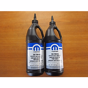 Mopar Chrysler Dodge Jeep Ram 2 Quarts SAE 75W-85 Synthetic Axle Lubricant OEM