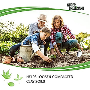 Super Greensand Powder, Soil Conditioner with 68 Minerals and Organic Trace Mineral Soil Additive Fertilizer That Will Supercharge Your Garden Soil, Plant Food, 44 Pounds.