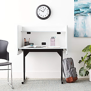 MOORECO 89789 Study Carrel, Gray