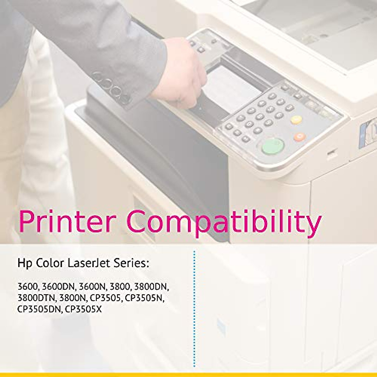 Clever Supplies CS Compatible Toner Cartridge Replacement for HP 3600n Q6470A Black Q6471A Cyan Q6472A Yellow Q6473A Magenta HP 501A & 502A COLOR LASERJET 3600N 3600DN 3800N 3800DN 3800DTN 4 Color Set