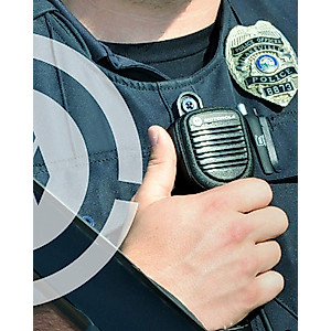 Mic+Tight The Police Mic Clip Portable Radio Mic Clip for Police Uniforms or Tactical Vest Carriers | Black or Clear (2 Pack Clear)