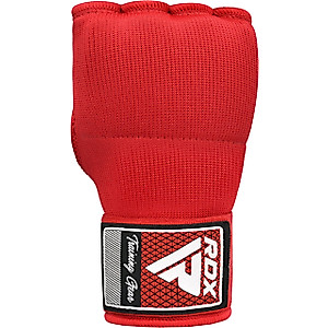 RDX Gel Boxing Hand Wraps Inner Gloves Men Women, Quick 75cm Long Wrist Straps, Elasticated Padded Fist Under Mitts Protection, Muay Thai MMA kickboxing Martial Arts Punching Training Bandages