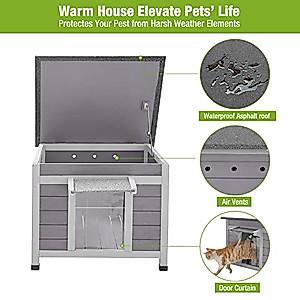 Small Wooden Rabbit Hutch Outdoor Bunny Cage Indoor Guinea Pig Cage Small Animal House Weatherproof