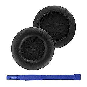 MDR-V700 Ear Pads Replacement Earpads Memory Foam Leather Ear Cushion Compatible with Sony MDR-V700 Z700 V500DJ Headphones (Black)