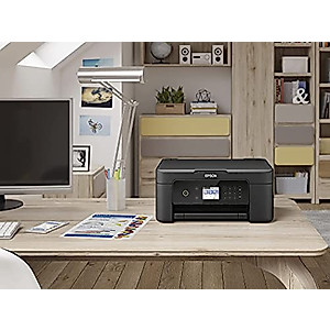 Epson Expression Home XP 4000 Series Wireless All-in-One Color Inkjet Printer/Print, Copy, Scan/White (Renewed)