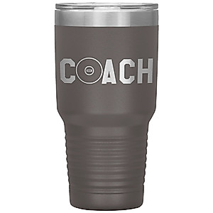 JFWcreations Wrestling Coach Tumbler - Wrestling Coach Gift 30oz Insulated Engraved Stainless Steel Wrestling Coach Cup Pewter