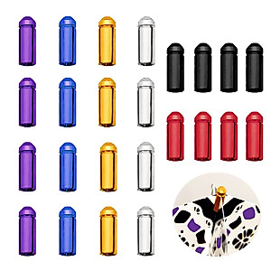 LNQ LUNIQI 24 Pcs Dart Flight Wing Savers Protectors Aluminum Alloy Dart Wing Corrector Fixed 90 Degrees Professional Competition Dart Accessories, 6 Colors