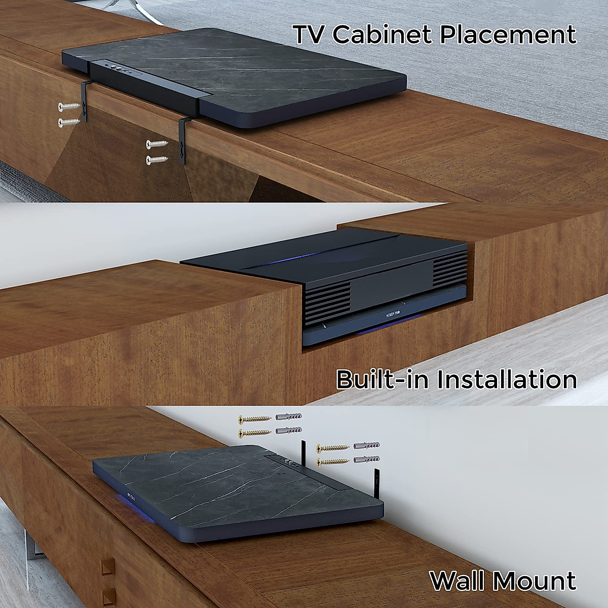 SCREENPRO ST550 Motorized Slider Tray for UST Projectors - Extends to 150"