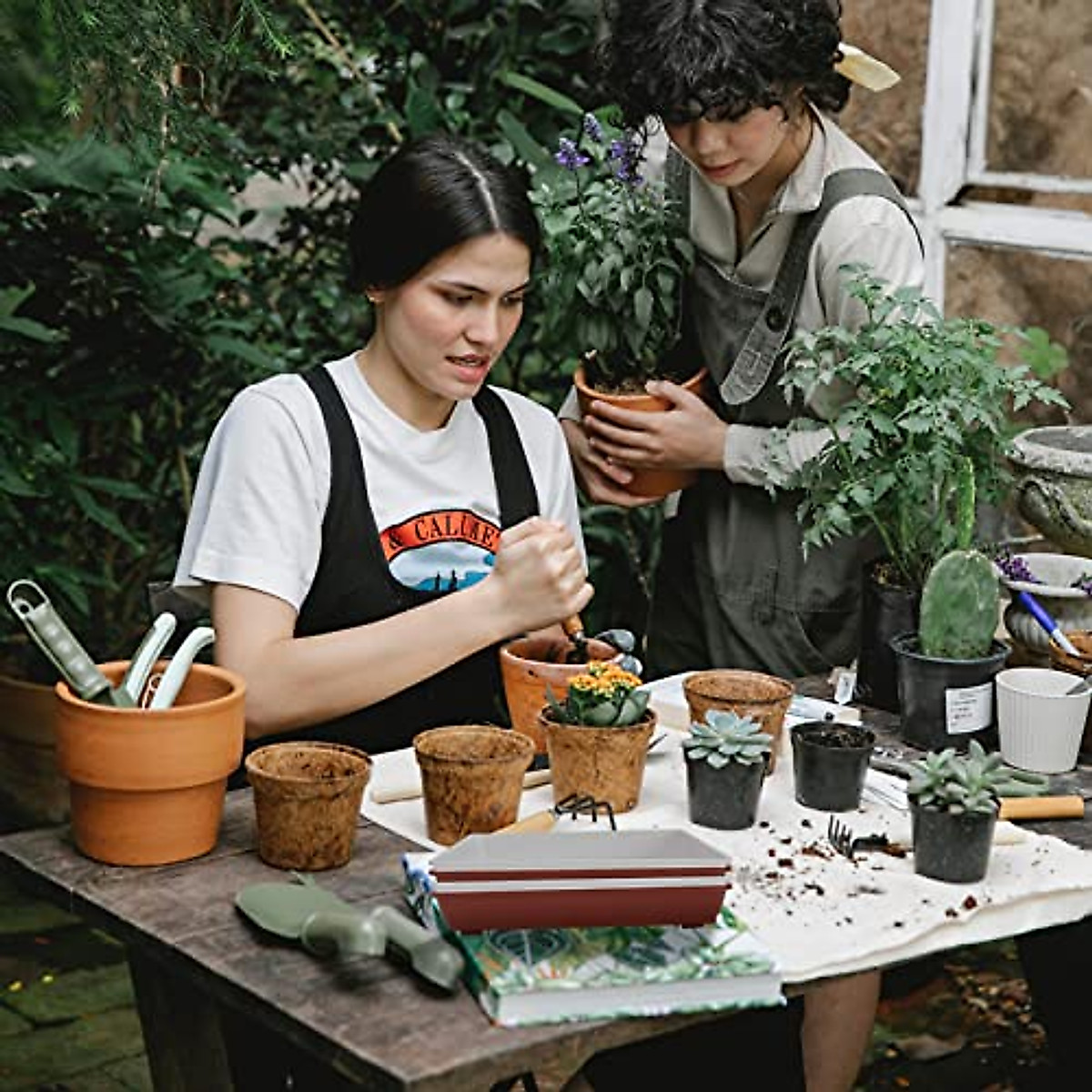 Yardwe 4pcs Flower Garden Flowerpot in Home Plastic Trays Drip Simple White/Pallets Red Plants Tray Holder Potted Accessories Indoors Practical Special Planters for Thick Bonsai Use