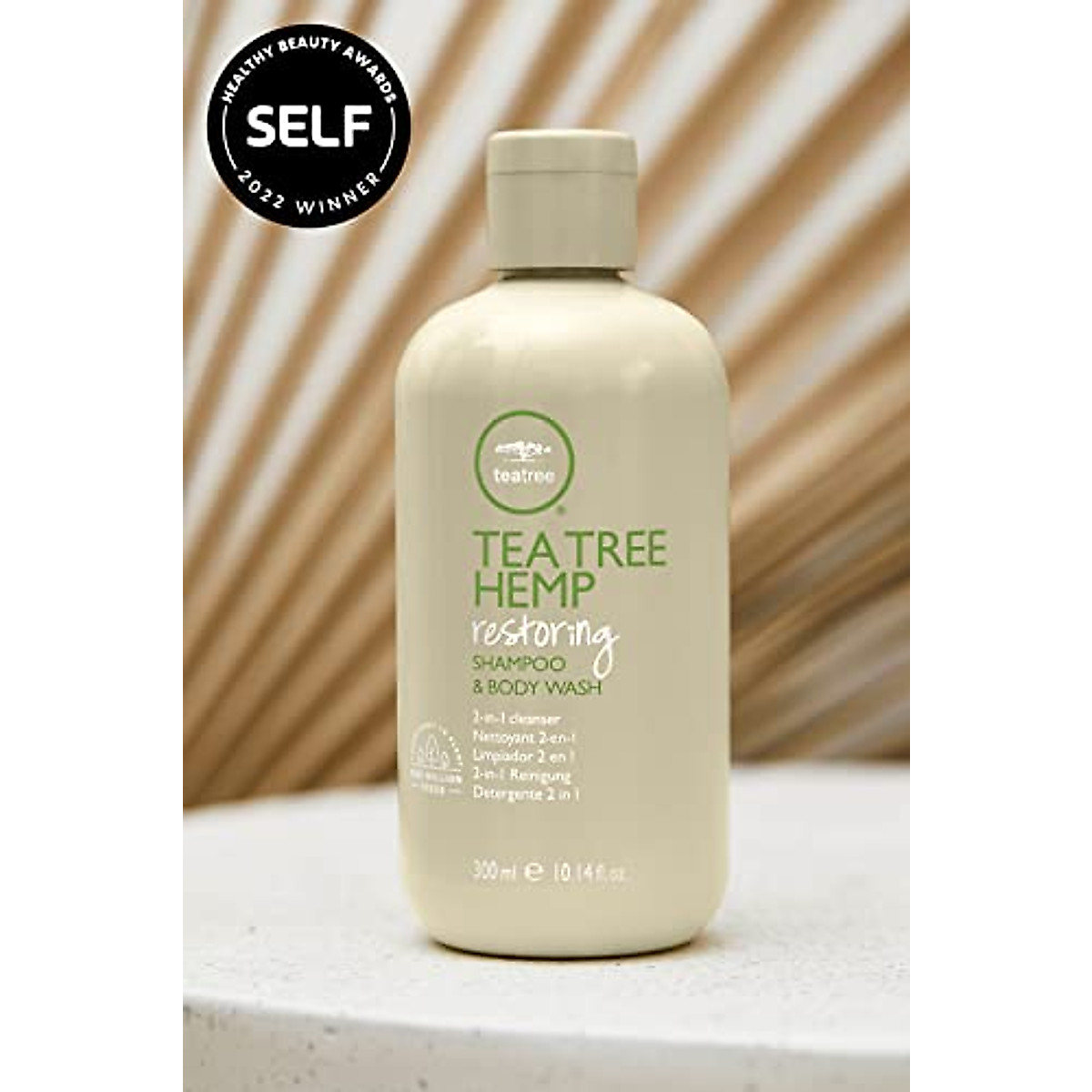 Tea Tree Hemp Restoring Shampoo & Body Wash, 2-in-1 Cleanser, For All Hair Types, 33.8 fl. oz.