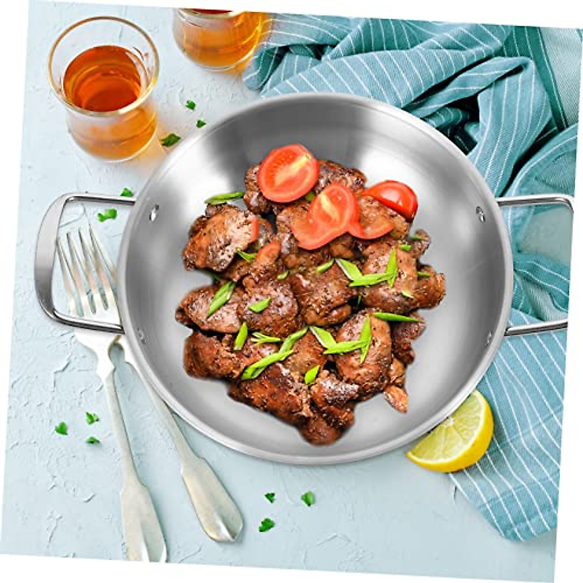 Yardenfun Cooking Pot 3pcs Stainless Steel Saucepan Stainless Steel Stock Pot Korean Pots for Cooking Stainless Steel Kitchen s Big Pots for Cooking Korean Silver Soup Pot