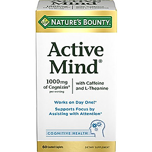 Nature's Bounty Active Mind, 60 Coated Caplets
