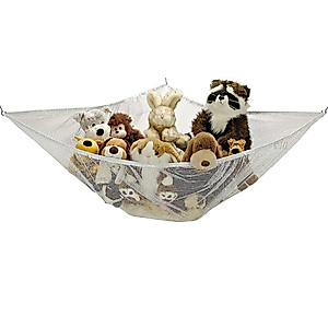 Stuffed Animal Hammock, Net for Stuffed Animals Corner, Hanging Net to Hold Stuffed Animals on Wall (One Pack)