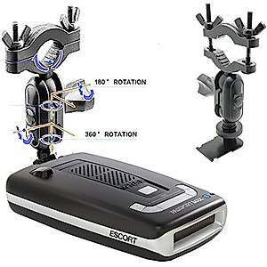 AccessoryBasics Car Rear View Mirror Radar Detector Mount for Escort Max/Max 2 / Max II *Require 1" stem Space to Install** (NOT Compatible with MAX360C / Max360 or New MAX3 w/Magnetic Dock Radar)