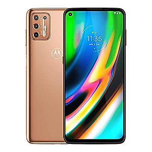 Motorola Moto G9 Plus 128GB, 4GB RAM, XT2087-1, 64MP Camera System, 6.81 inches, LTE Factory Unlocked Smartphone - International Version (Rose Gold)