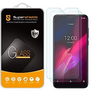 Supershieldz (2 Pack) Designed for T-Mobile Revvl 4 Tempered Glass Screen Protector, Anti Scratch, Bubble Free