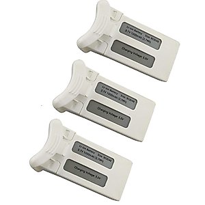 High-Performance Battery Backup 3.7V 1000mAh Lithium Battery for SJRC S20W T25 Four-axis Drone Spare Parts Remote Control Aircraft Rechargeable Battery-3Pcs
