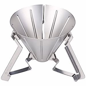 Snow Peak Field Barista Collapsible Coffee Dripper, Stainless Steel, CS-117