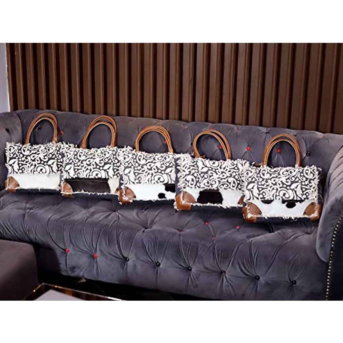 Upcycled Canvas & Leather Shoulder Bag Tote Crossbody Purse Leather Tote Bag Classic Canvas Tote (style 2)