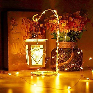buways Fairy Lights,2-Pack Battery Operated Waterproof Warm White 50 LED Fairy String Lights,16.4ft Copper Wire Light with Remote Control for Christmas Parties,Garden and Home Decoration