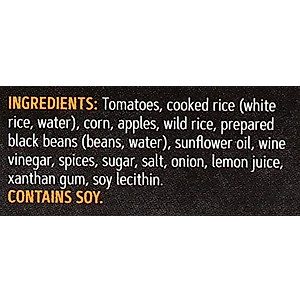 Reese Wild Rice Harvest Bowl | Black Beans, Tomatoes, Corn | High in Fiber & Protein (Pack of 8)