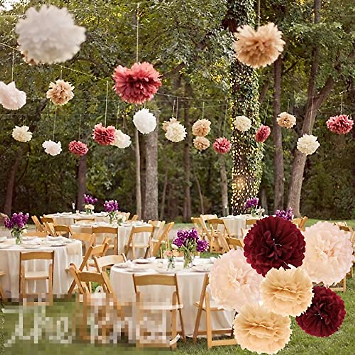 70th Birthday Decorations for Women Burgundy Rose Gold 70th Birthday Party Decorations Polka Dot Fans for Happy 70th Birthday Party Fall Burgundy Rose Gold 70 Birthday Decorations Autumn