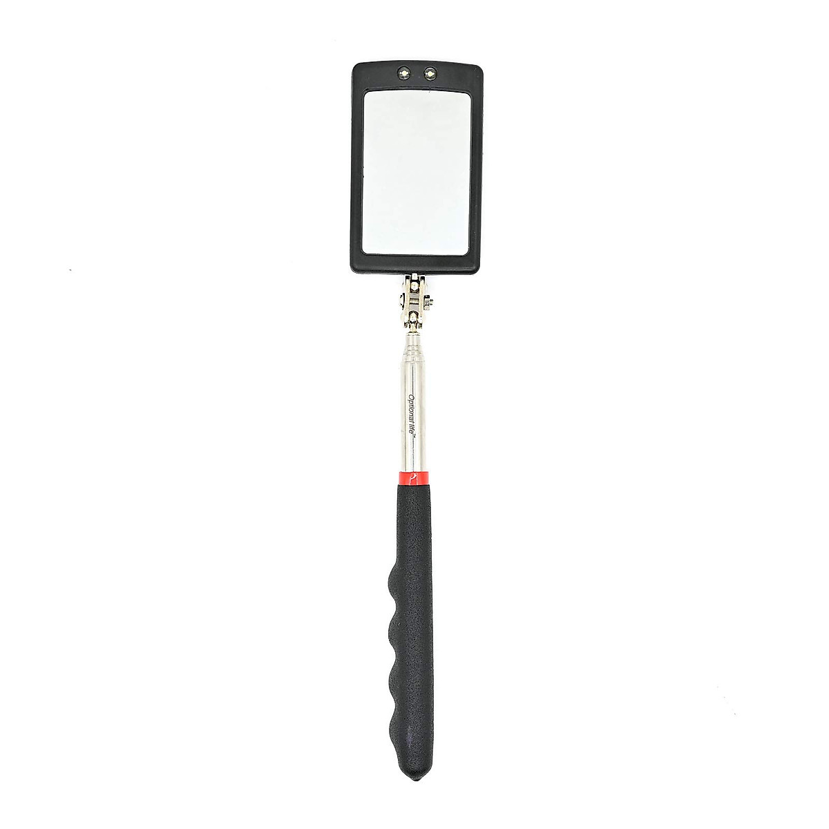 Optional life Telescoping LED Lighted Flexible Inspection Mirror 360 Swivel for Extra Viewing