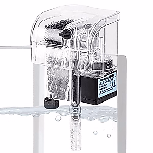 JOR Electric Power Filter, Hang-on-Back Device, for 4-Gallon Fish Tanks and Below, 1 Piece per Pack