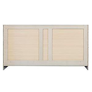 Design House Brookings 60 Inch Bathroom Vanity, Ready to Assemble, Modern Birch, 599019-MBH