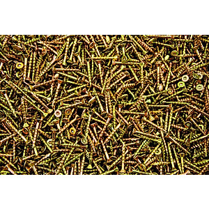 Lexar Industrial (1000) Torx T20 Star Flat Head 8 x 1-1/4 Yellow Zinc Type 17 Outdoor Wood Screw