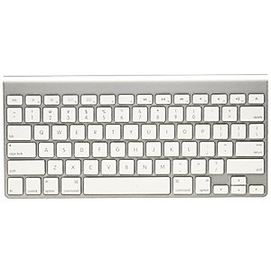 Apple Wireless Keyboard with Bluetooth - Silver (Renewed)