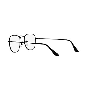 Ray-Ban RB3857 Frank Polarized Square Sunglasses, Black/Transition Clear to Grey, 51 mm