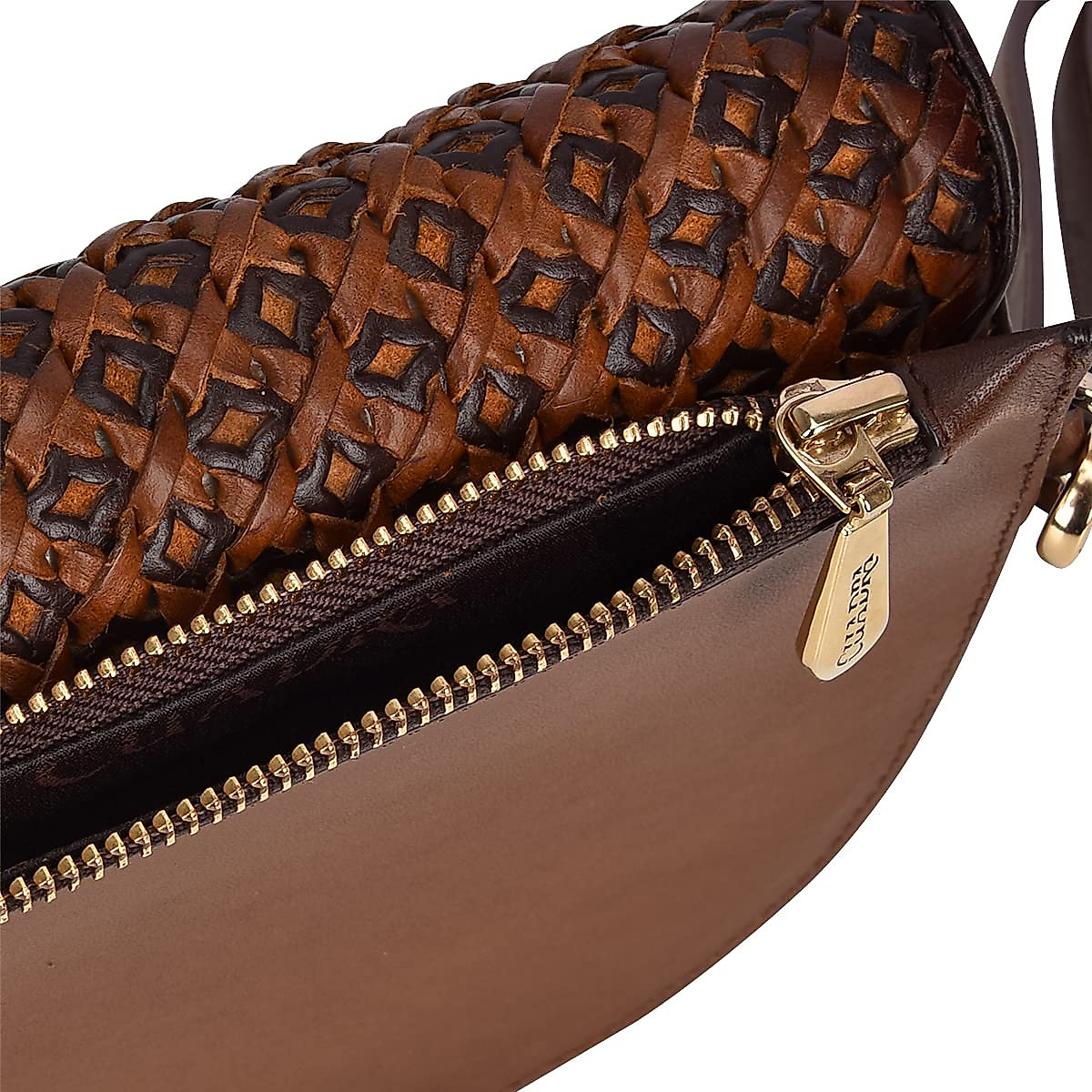 CUADRA Women's Belt Bag in Bovine Leather Brown, BOD24RS