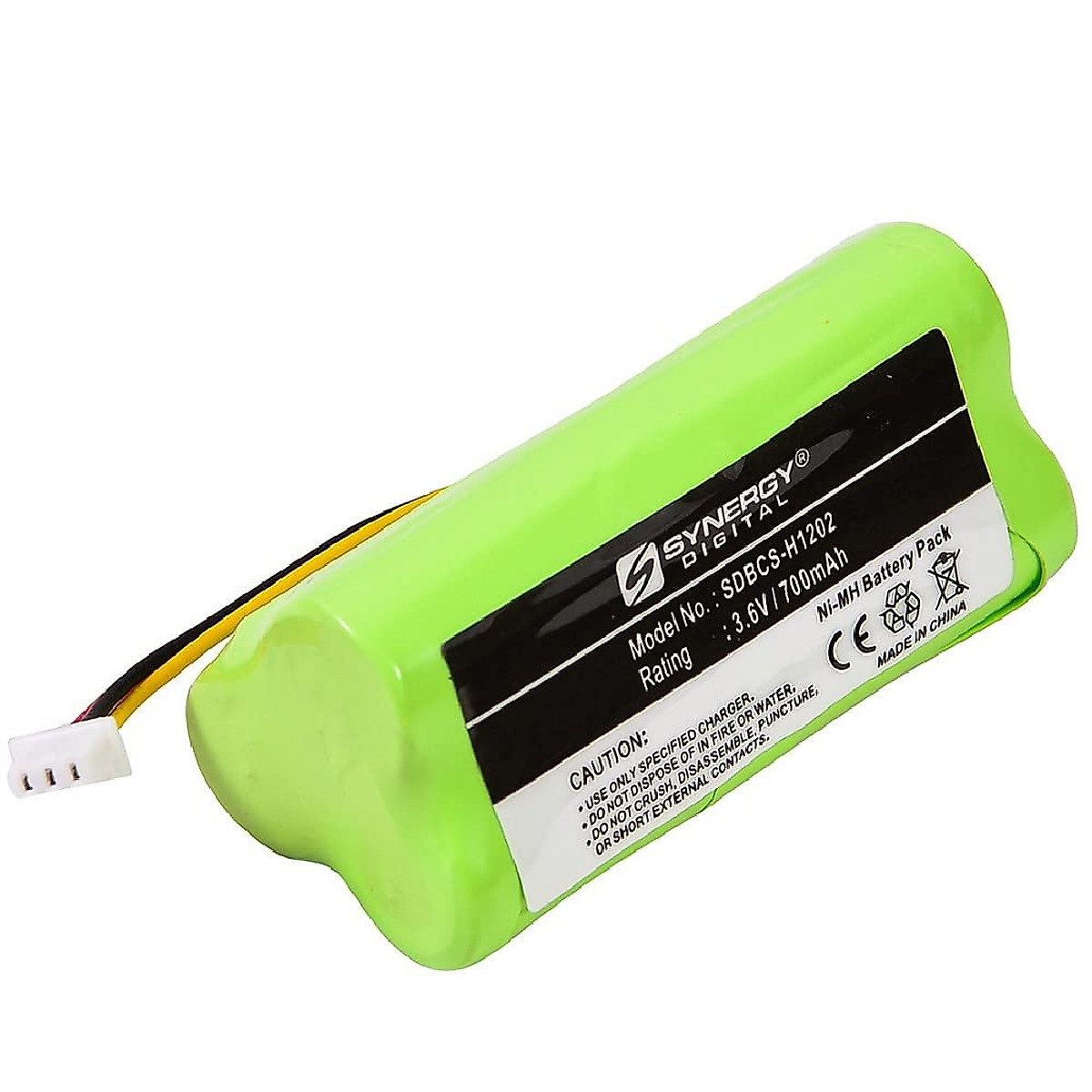 Synergy Digital Barcode Scanner Battery, Works with Symbol SY42H1-G Barcode Scanner, (Ni-MH, 3.6V, 700 mAh) Ultra Hi-Capacity, Compatible with Symbol 82-67705-01, Symbol - BTRY-LS42RAAOE-01 Battery