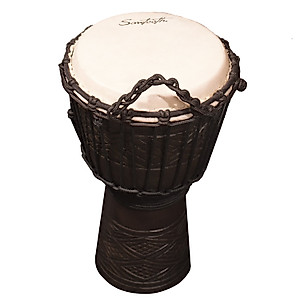 Sawtooth Tribe Series 8" Hand Carved Congo Design Rope Djembe