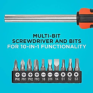 BLACK+DECKER Magnetic Screwdriver Set, 17-Piece (BDHT65003)